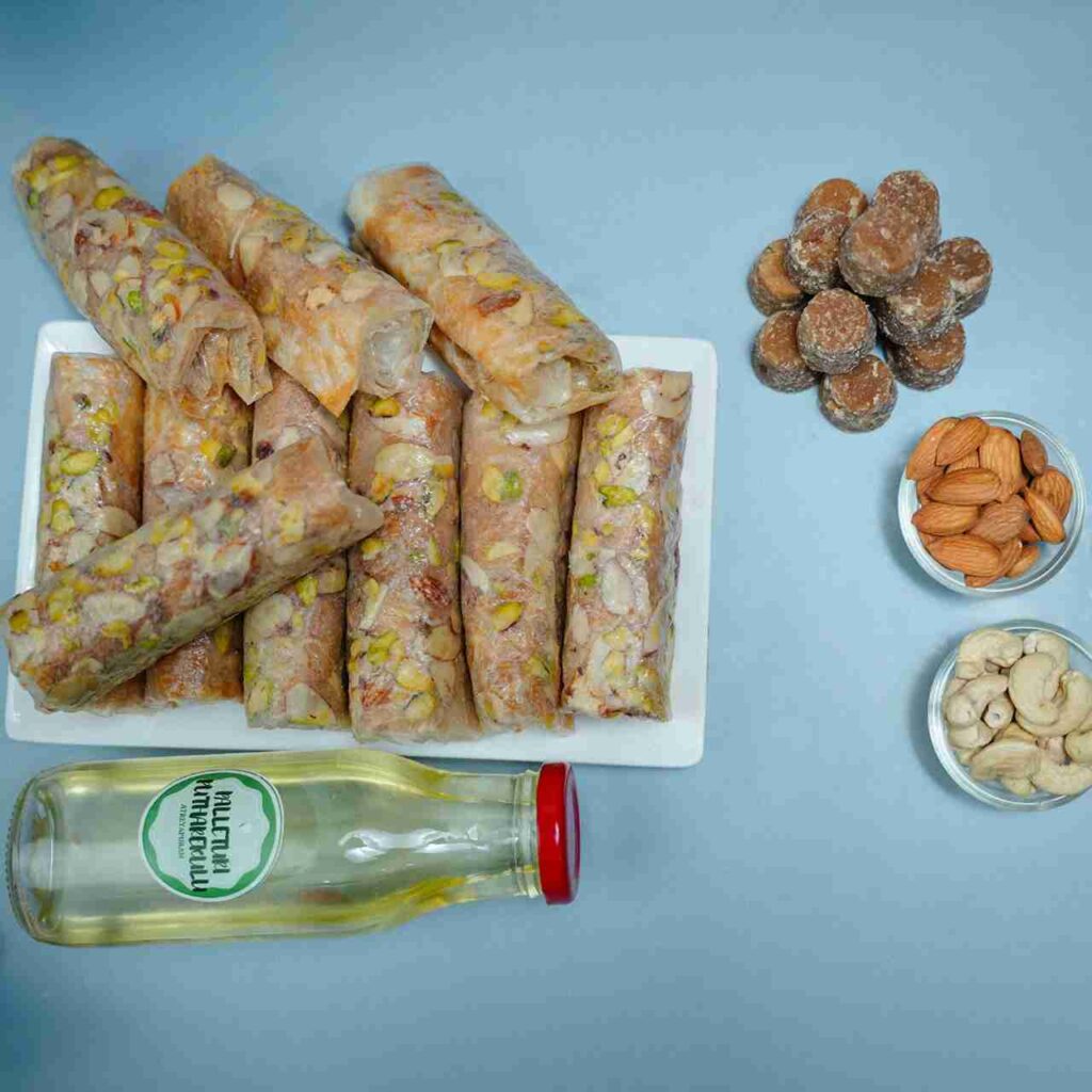 Jaggery(Bellam) Dryfruit Putharekulu(pack of 10) - Palleturi Putharekulu